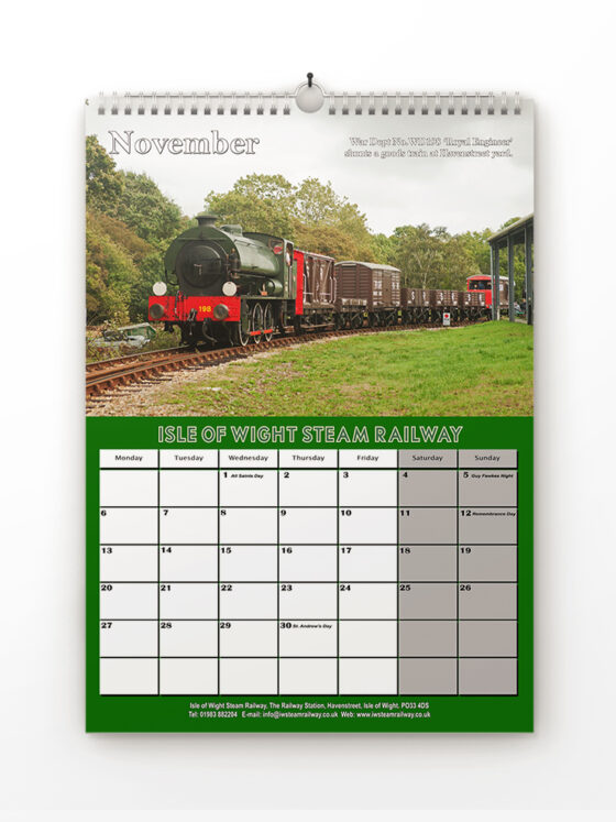 IWSR 2025 Calendar - Isle of Wight Steam Railway